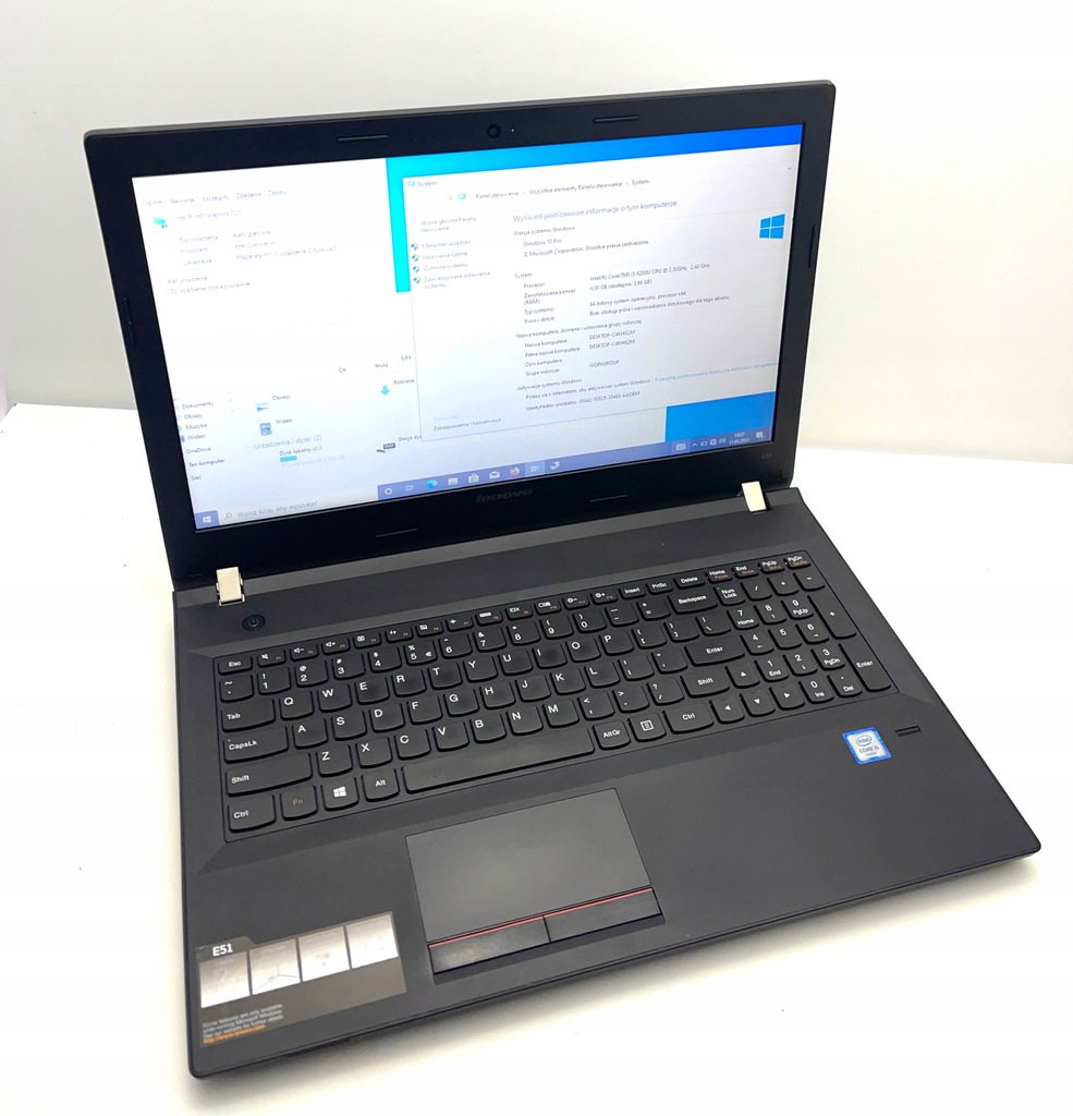 Lenovo E51-80 i5 8 GB / 128 GB KTM53L - 14288201499 - oficjalne archiwum Allegro