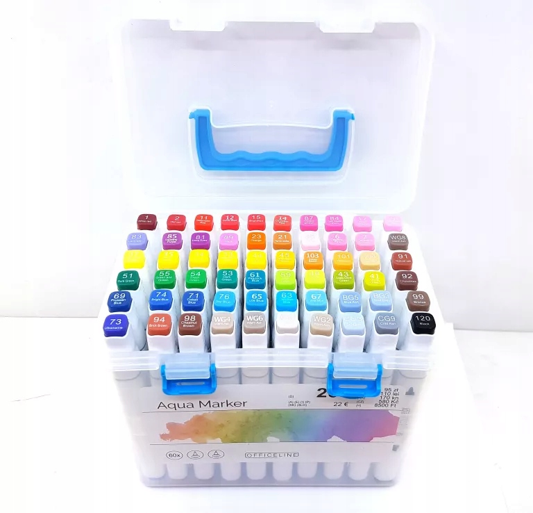 ZESTAW AQUA MARKER 60 SZT. MARKERY WODNE - 12302873025 - oficjalne archiwum Allegro