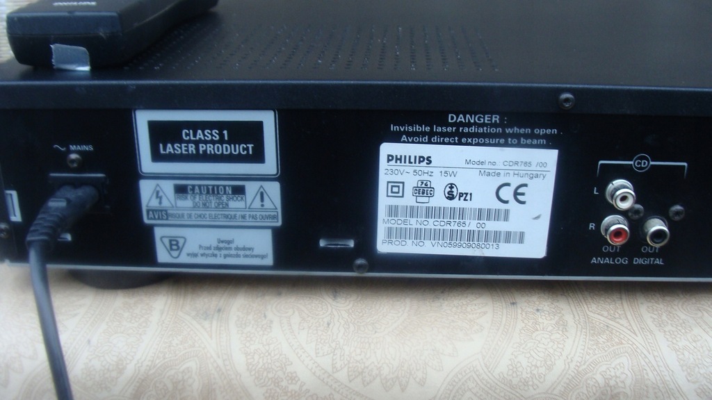NAGRYWARKA CD PHILIPS CDR-765 + PILOT - 12894860237 - oficjalne ...