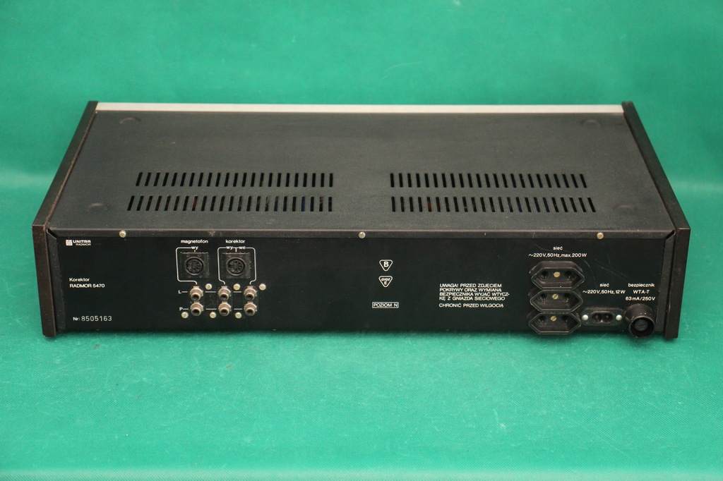 Unitra RADMOR 5470 korektor drewniane boczki - 12672337970 - oficjalne ...