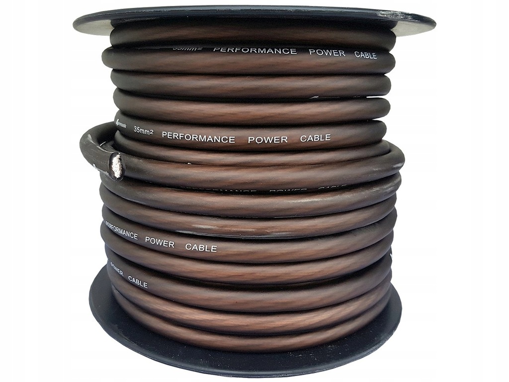 KABEL PRZEWÓD ZASILAJĄCY 35MM2 / 12MM 2GA BRĄZOWY - 11263889987 ...