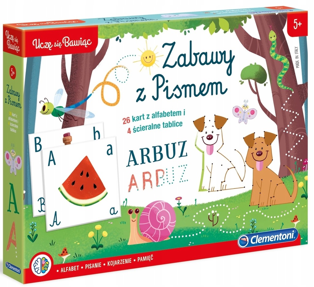 Clementoni Nauka Pisania Literek Literki Pisak 4+ - 9375361676 - oficjalne archiwum Allegro