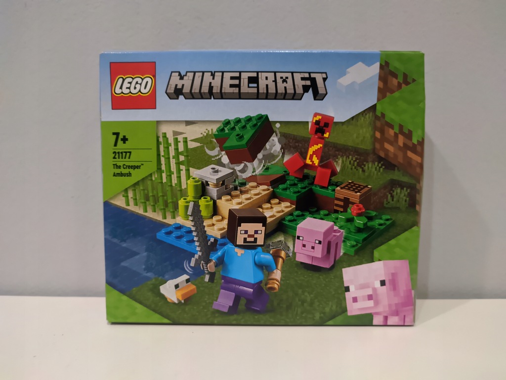 LEGO Minecraft 21177 Zasadzka Creepera NOWY NAJTAN - 12176852885 ...