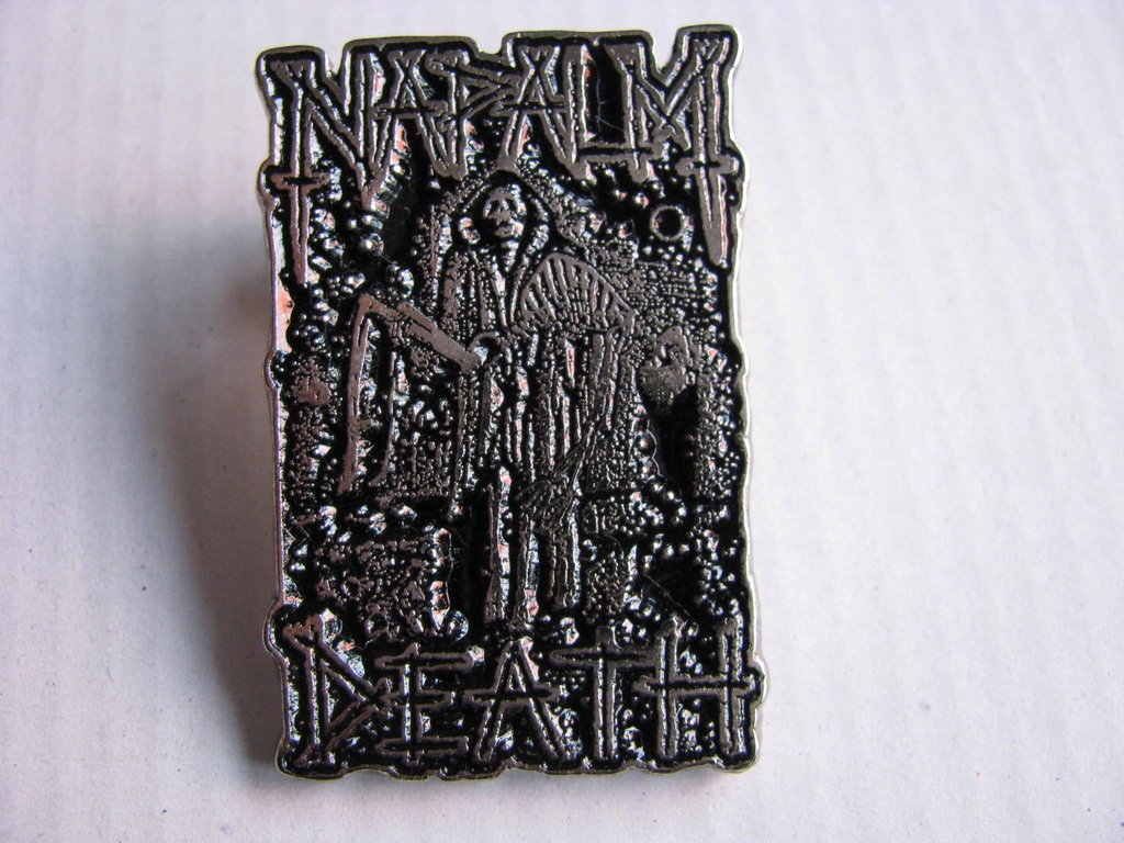 NAPALM DEATH Grind death pin metalowy przypinka - 12649942868 ...