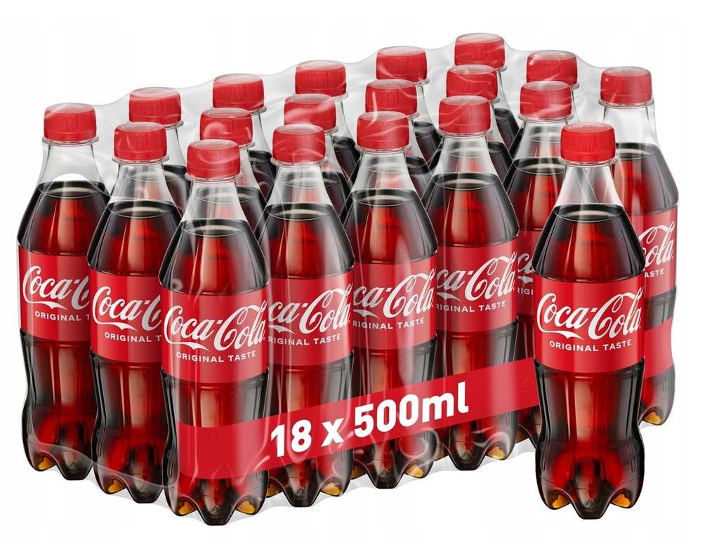 18 x 500 ml COCA-COLA ORIGINAL TASTE zgrzewka - 13980036509 - oficjalne ...