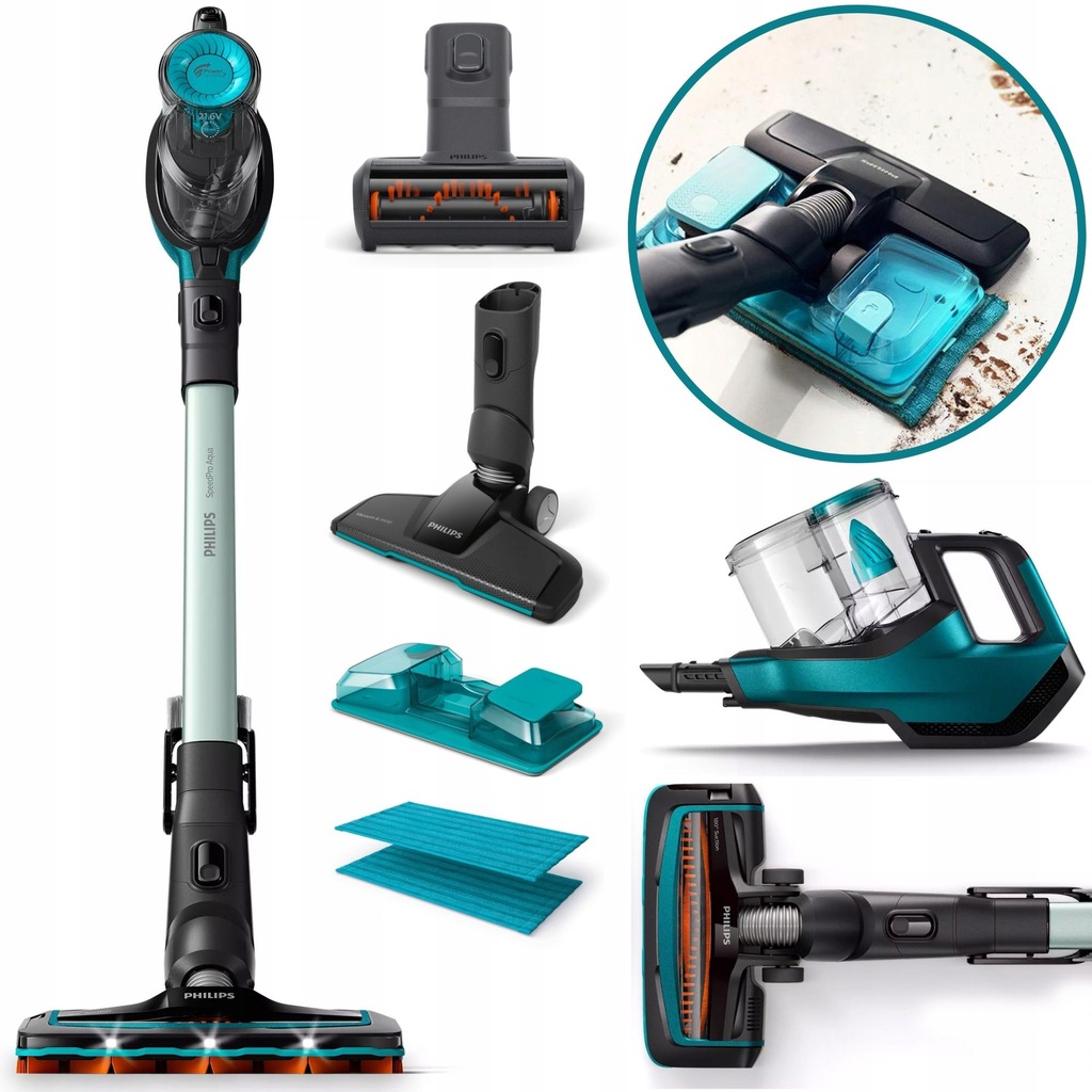 Odkurzacz pionowy Philips SpeedPro Aqua FC6729/01 - 12432504372 ...