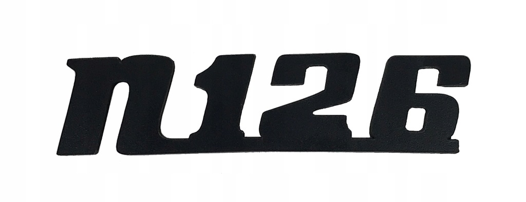 LOGO EMBLEMAT NAPIS N126 do NIEWIADÓW N126 czarny - 12309364622 - oficjalne archiwum Allegro