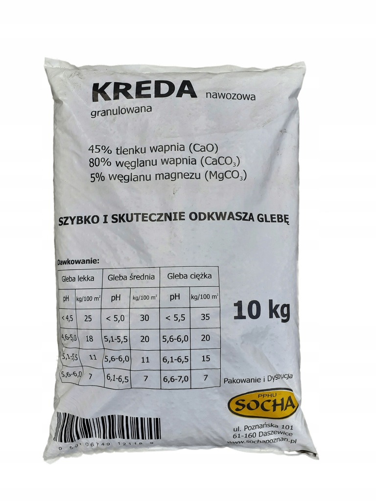 Kreda Nawozowa Granulowana 10kg Nawóz - 12545725337 - oficjalne ...