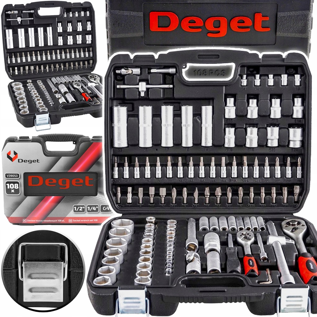 KLUCZE NASADOWE ZESTAW KLUCZY NASADOWYCH 108e TORX - 12405677693 - oficjalne archiwum Allegro