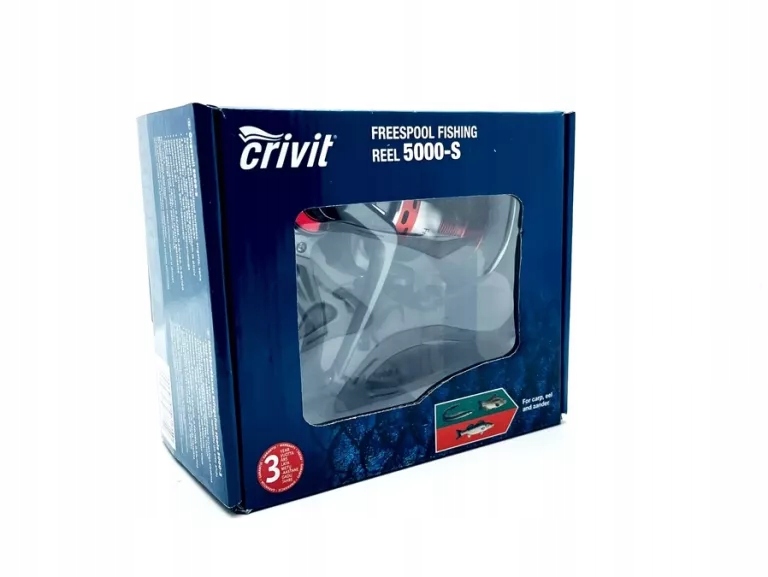 KOŁOWROTEK CRIVIT FREESPOOL FISHING REEL 5000-S - 12309272206 ...