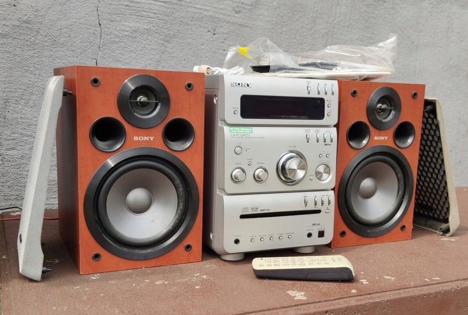 SONY CMT-GPZ7 wieża/kolumny/pilot/karton komplet - 14078587807 - oficjalne archiwum Allegro