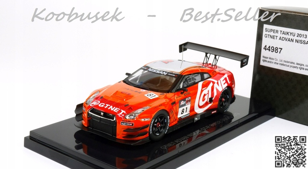 Nissan GT-R Nismo GT3 Super Taikyu Japonia GTNet Advan - Ebbro 1:43 - 15227852793 - oficjalne ...