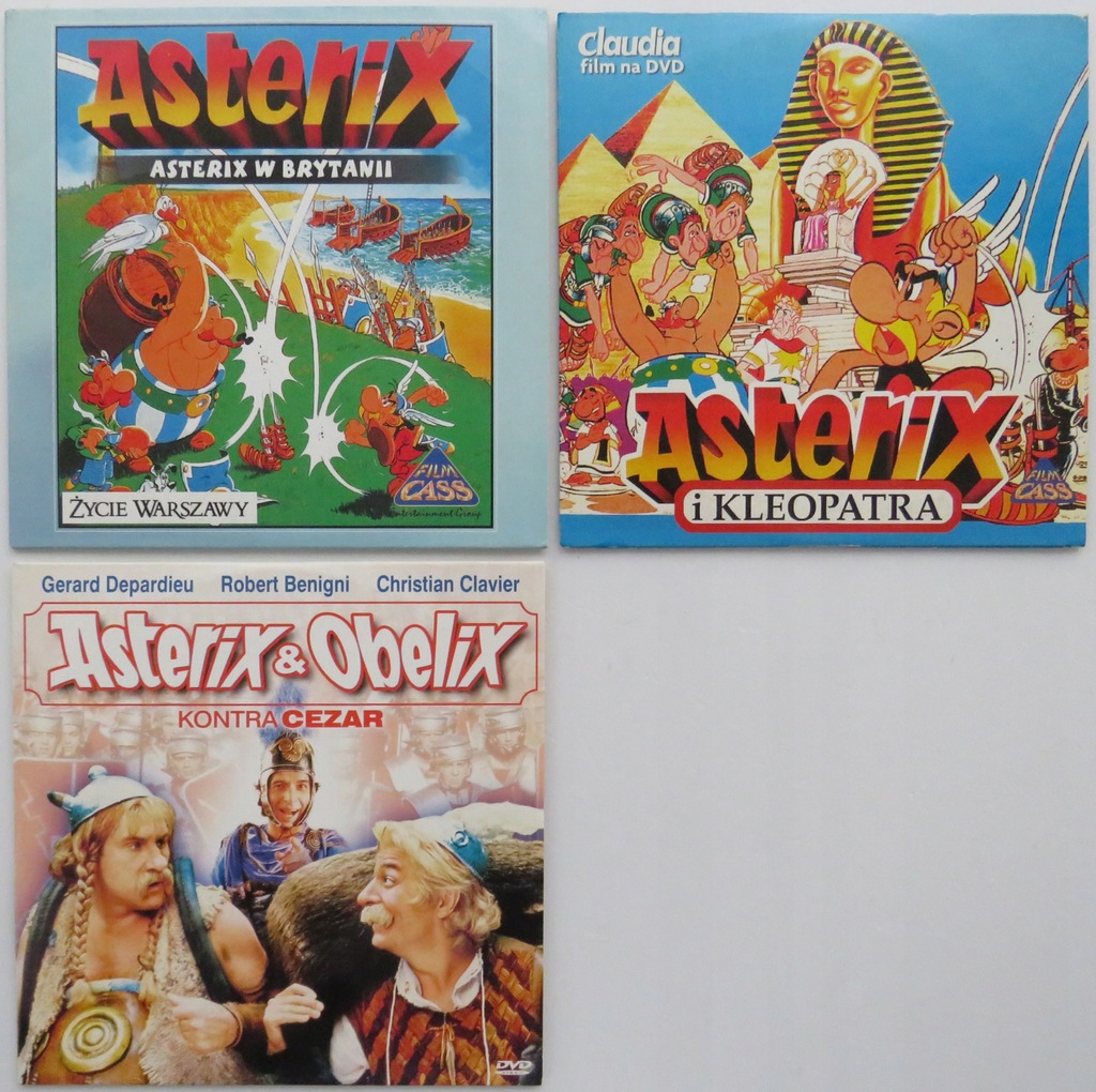 Asterix i Obelix Kontra Cezar , Asterix w Brytanii , Asterix i Kleopatra - 16890823852 ...