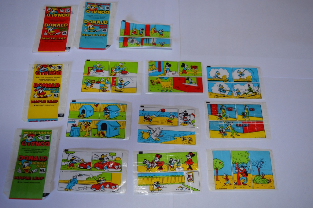 Guma do żucia-opakowania, obrazki, historyjki, PRL - 12593870345 ...