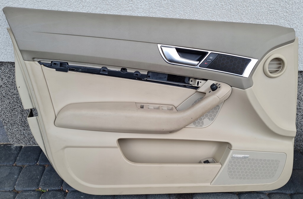 AUDI A6 C6 TAPICERKA DRZWI LEWY PRZOD SKÓRA BOSE - 12597174664 - oficjalne archiwum Allegro