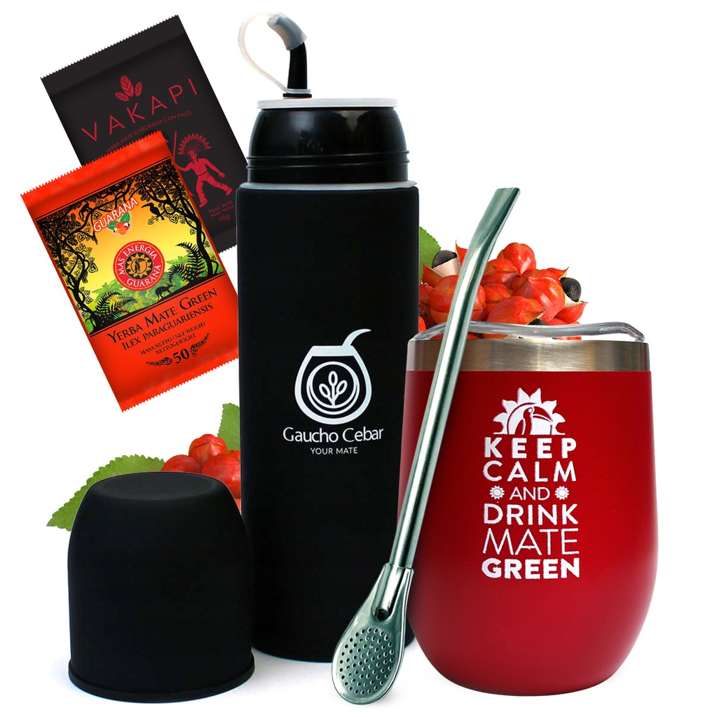 Oryginalny zestaw do yerba mate od Gaucho Cebar Yerbomos 7.0 Termolid ...