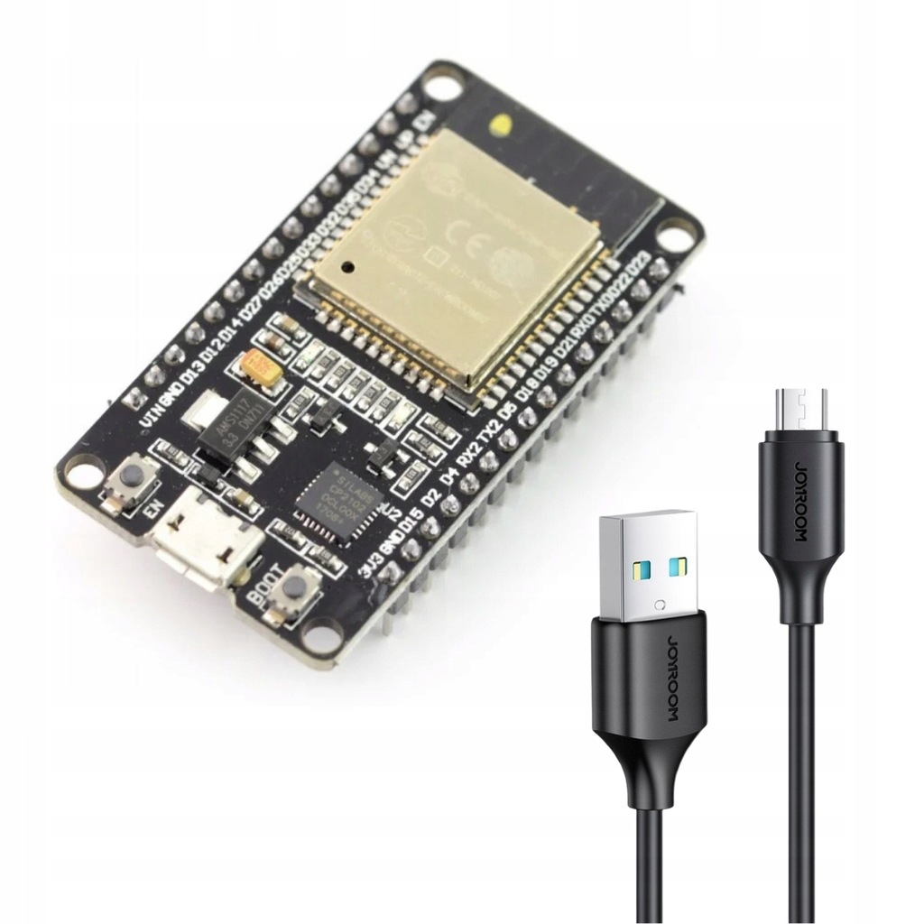 Moduł ESP32 DevKit V1 30 PIN ESP WROOM32 + KABEL - 13421635319 ...
