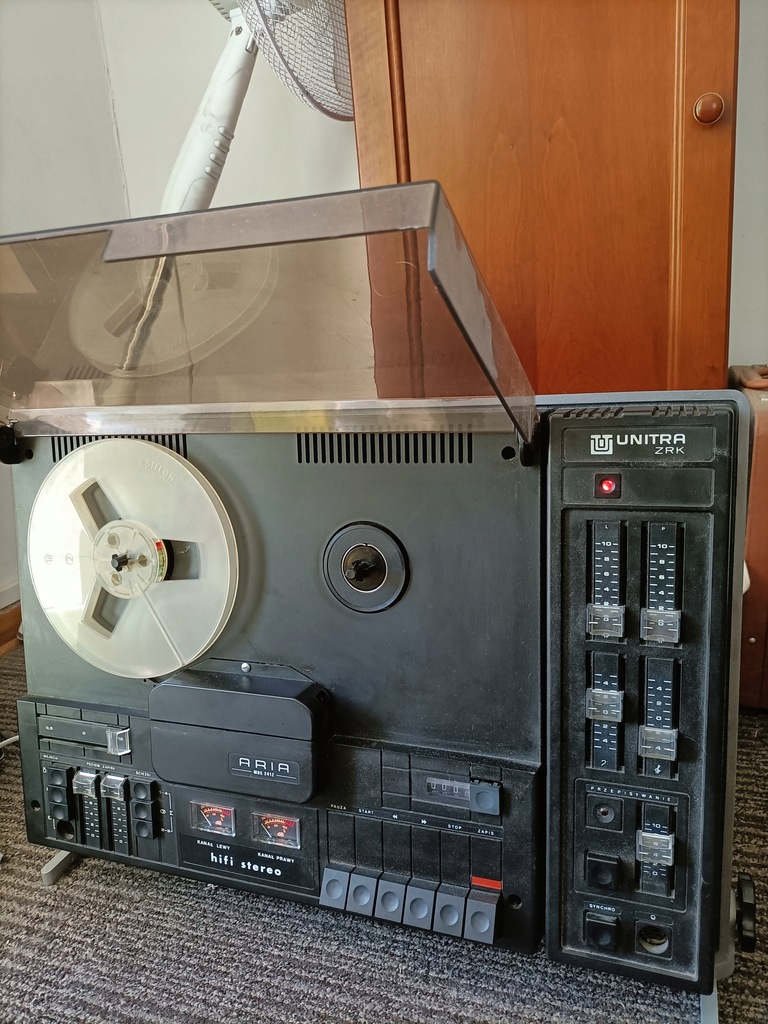 Magnetofon szpulowy Unitra M2412 Aria design PRL - 12548007832 ...