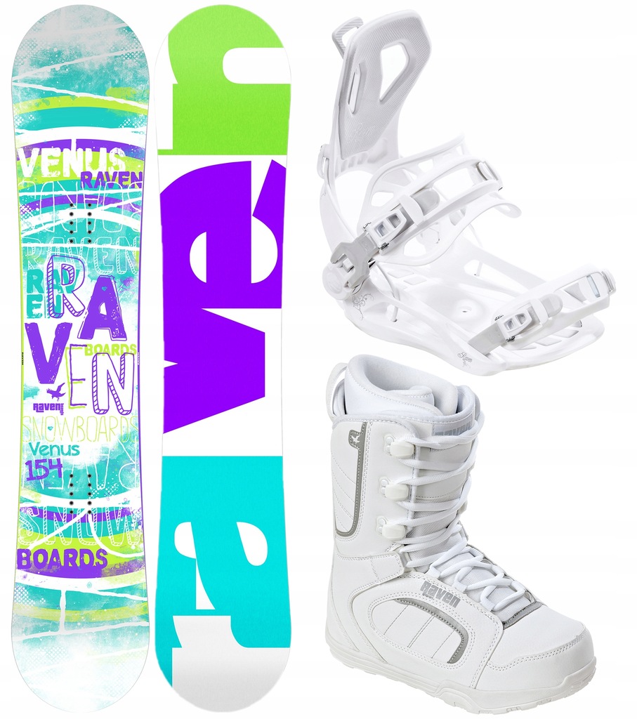 Zestaw Snowboard RAVEN Venus 138cm - 12753141786 - oficjalne archiwum ...