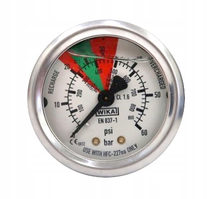 MANOMETR GLICERYNOWY 60 BAR TYLNY HFC-227ea WIKA - 13198894392 - oficjalne archiwum Allegro
