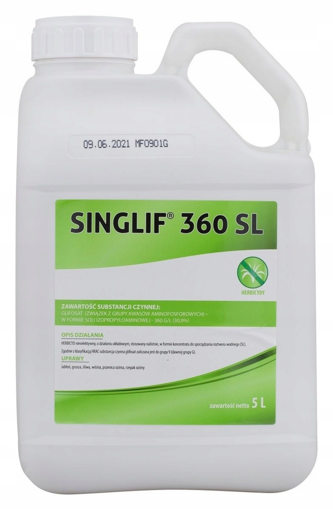 SINGLIF 360 SL 5L Chwastobójczy glifosat - 12427002606 - oficjalne archiwum Allegro