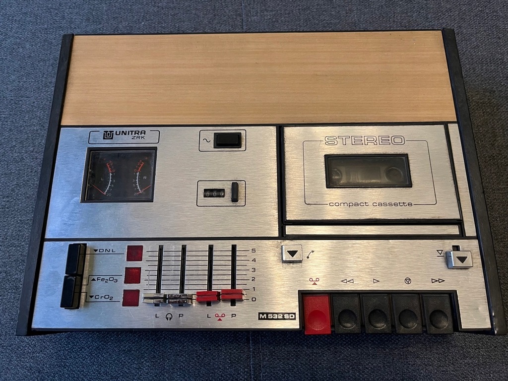 Magnetofon kasetowy Unitra M532 SD srebrny - 13302024203 - oficjalne ...