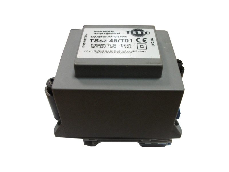Transformator sieciowy 24V 45W 45VA TSsz 45/T01 - 8784099686 - oficjalne archiwum Allegro