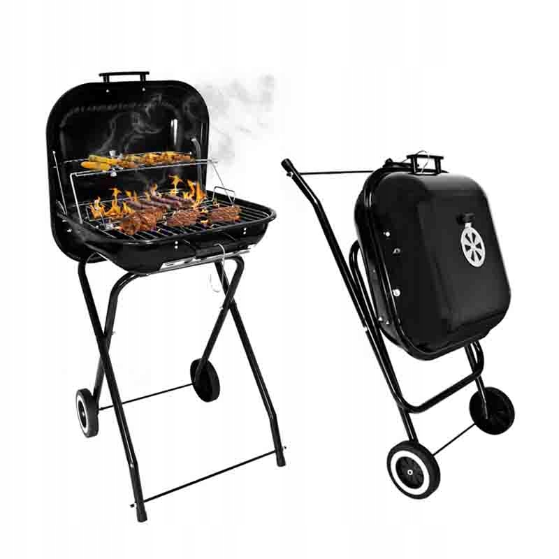 Grill ogrodowy składany zamykany na kółkach - 9272104044 - oficjalne ...