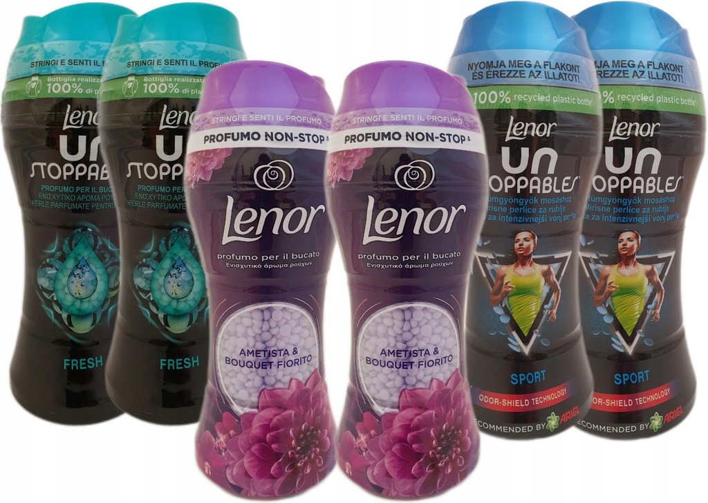 LENOR PEREŁKI ZAPACHOWE DO PRANIA MIX 210g x 6 - 12857964408 ...