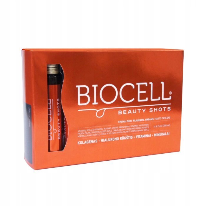 Kolagen do picia Biocell Beauty Shots 14x25ml - 11551946059 - oficjalne archiwum Allegro