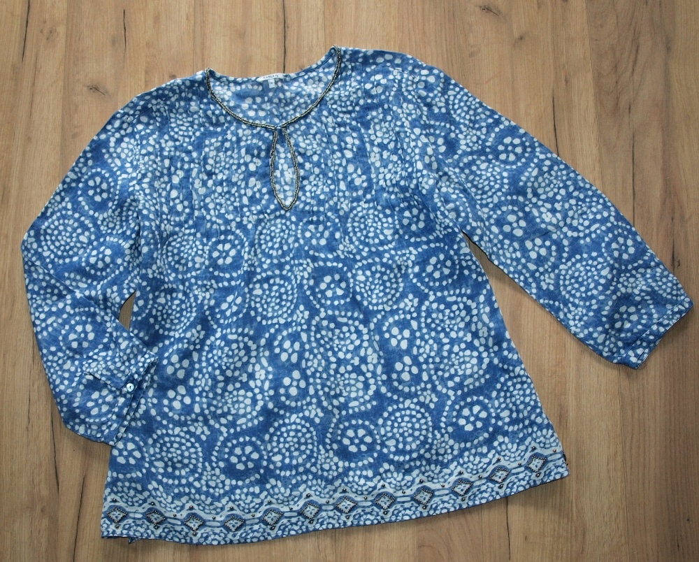 CARLA F. extra bluzka wzory len 42 - 13314195610 - oficjalne archiwum ...