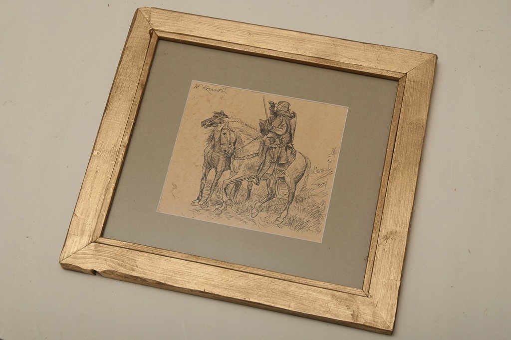 Wojciech KOSSAK - obraz, rysunek, szkic, tusz - 12628061753 - oficjalne ...