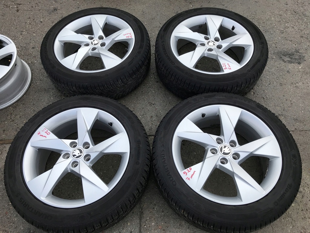 SKODA SCALA KOŁA FELGI OPONY 17'' ZIMA - 11973102382 - oficjalne ...