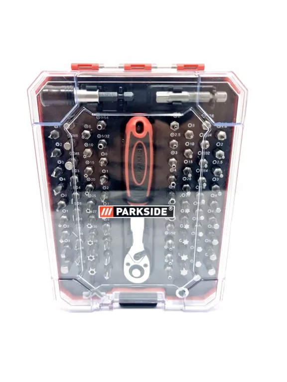 ZESTAW PARKSIDE RATCHET & BIT SET 81AKC KPL - 12371252249 - oficjalne ...