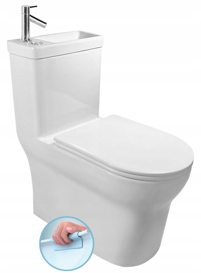 Kompakt WC HYGIE z umywalką PB204 cały komplet - 12589341016 ...