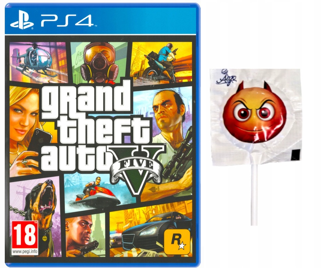 Gra GTA 5 GRAND THEFT AUTO V Po Polsku PL na PS4 - 11325605752 ...