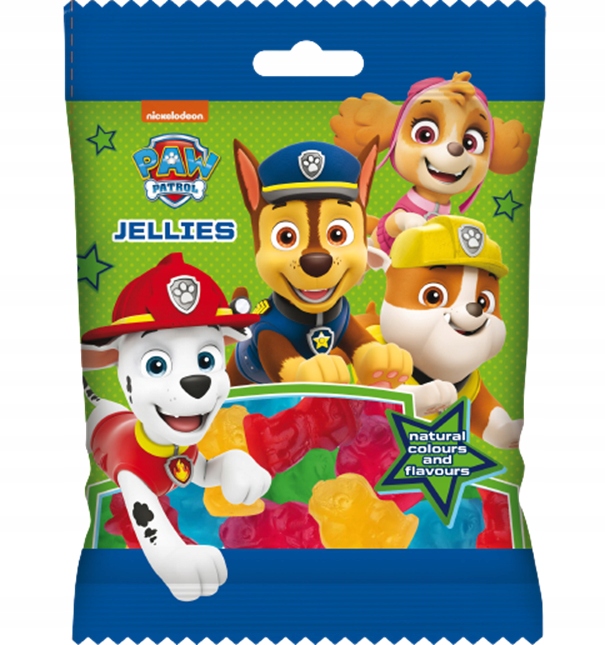 PSI PATROL OWOCOWE ŻELKI 80G - 12956424713 - oficjalne archiwum Allegro
