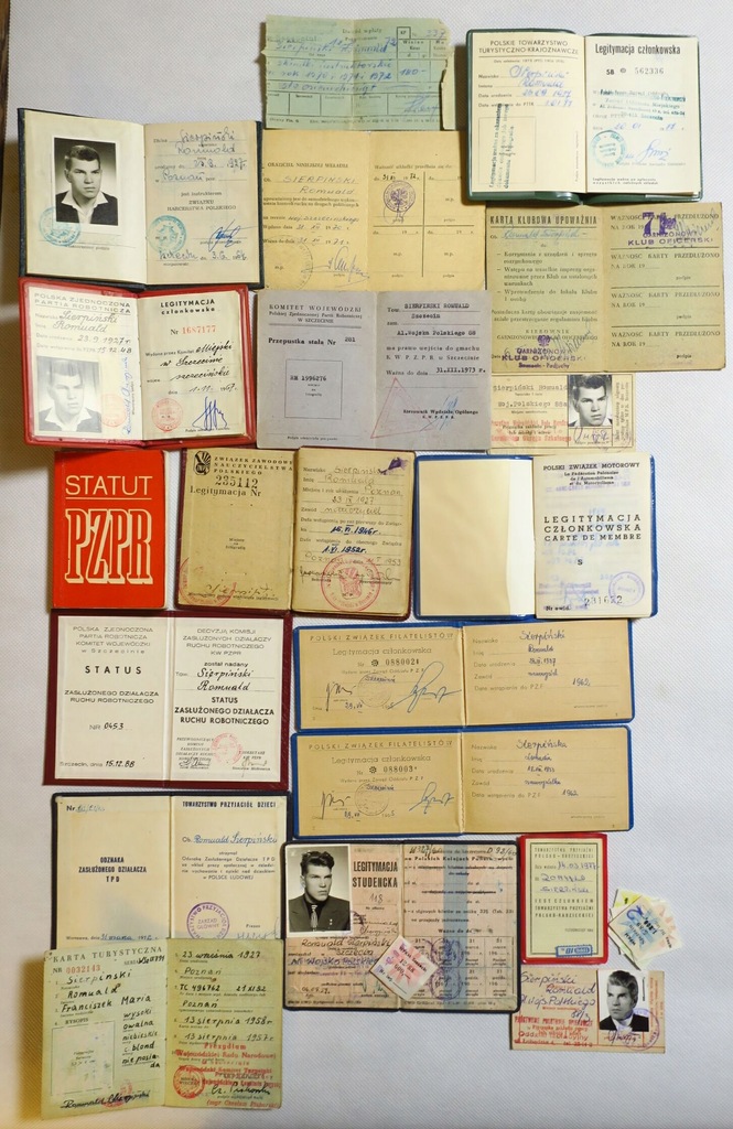 LEGITYMACJE PTK STUDENCKA PRZYJACIÓŁ DZIECI PZPR - 12115937188 ...