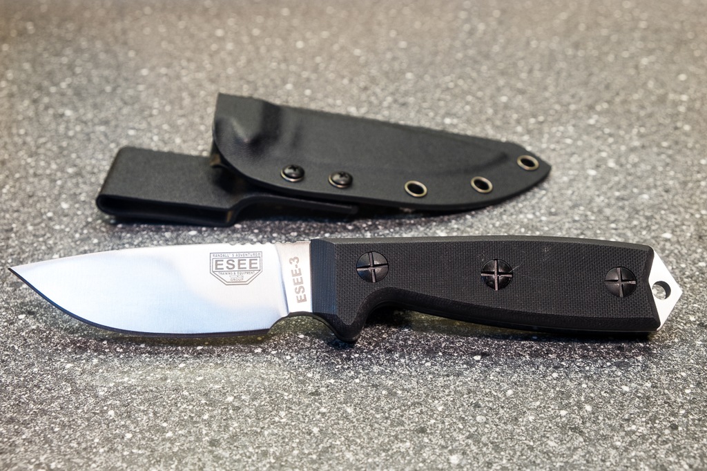 Nóż Rowen Esee 3, bushcraft, EDC, full-tang, black - 7445201009 ...