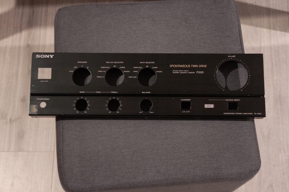 SONY TA-F220 PANEL PRZEDNI - 11754750941 - oficjalne archiwum Allegro