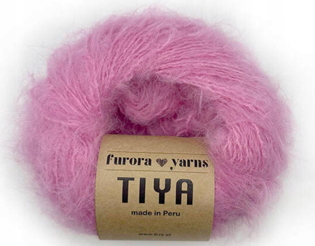 Włóczka Furora Yarns wełna suri TIYA alpaka różowa - 14731648227 ...