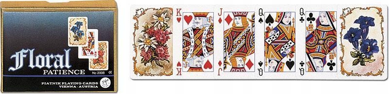 KARTY PASJANS KWIATY PIATNIK, PIATNIK - 12724032120 - oficjalne archiwum Allegro