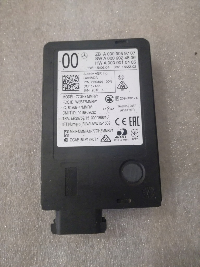 MERCEDES W213 W222 RADAR DISTRONIC A0009059707 - 7672255010 - oficjalne ...
