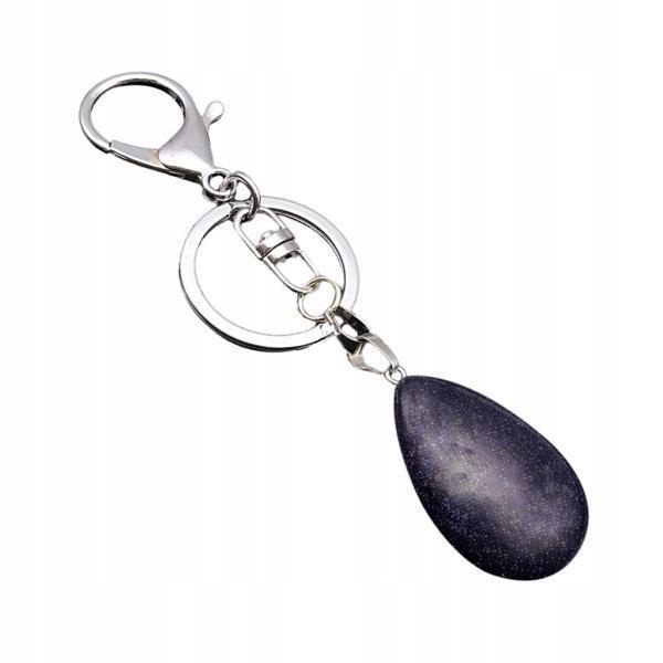 gemstone keychain pendant waterdrop shape keyring - 12892604401 ...