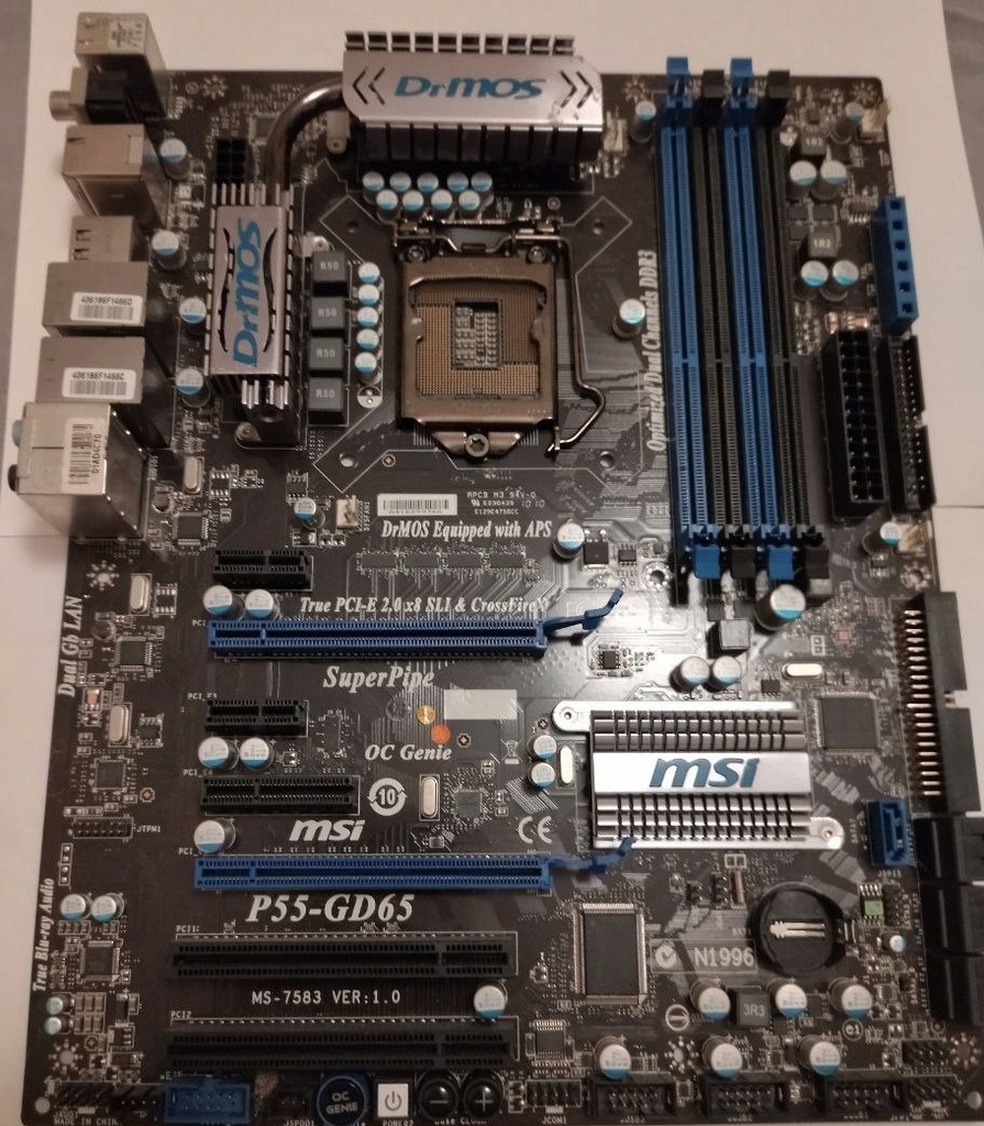 Płyta główna MSI P55-GD65 uszk licyt 1zł BCM - 12899416455 - oficjalne ...