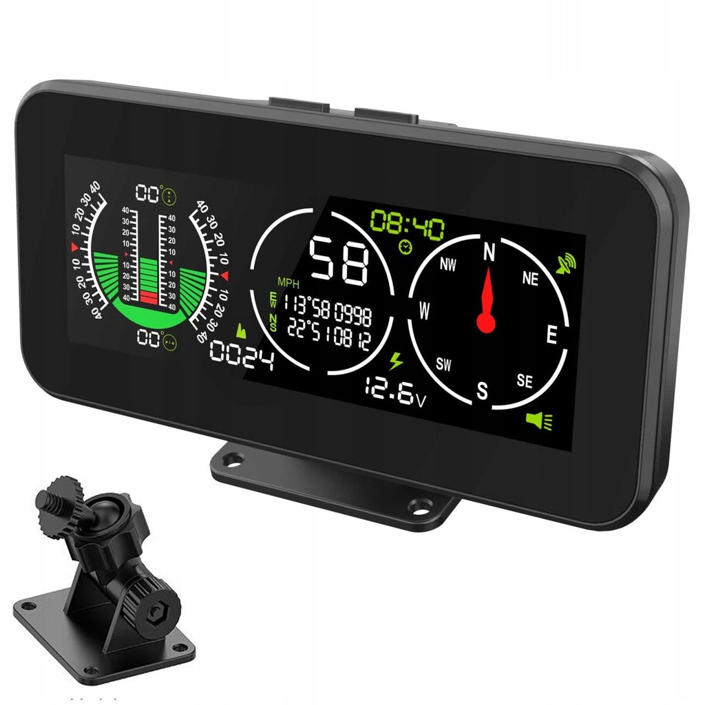 HEAD UP DISPLAY HUD WYŚWIETLACZ LCD MONITOR GPS - 13024320738 ...