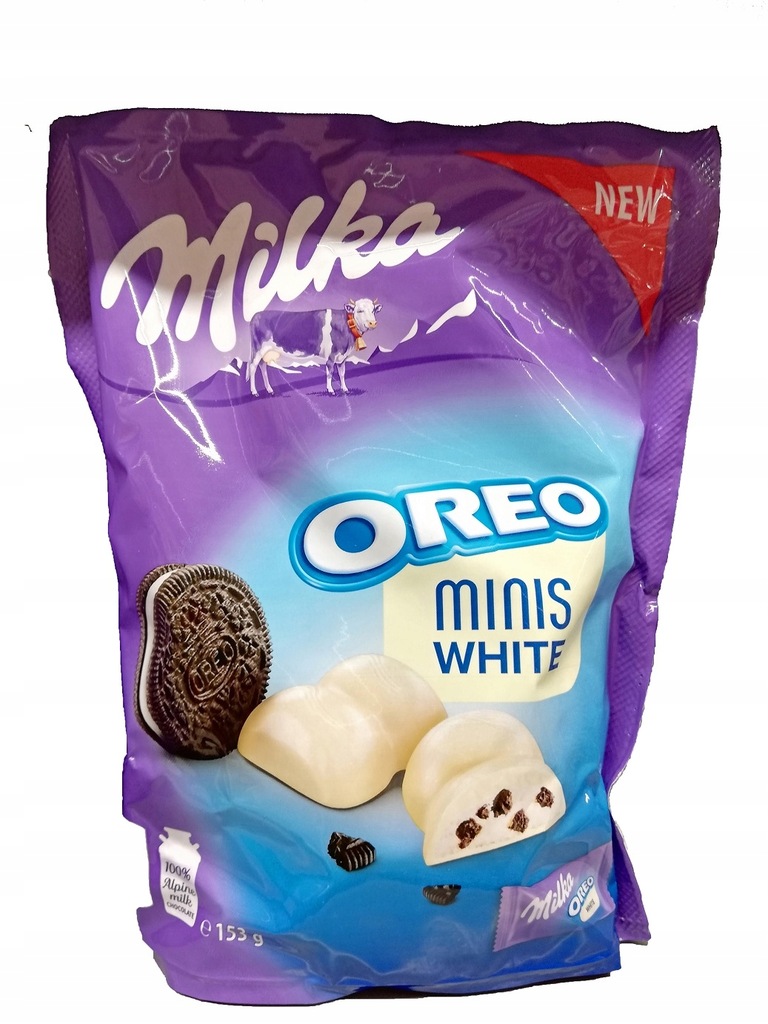 Milka Minis White Biała czekolada ciasteczka Oreo - 11252992644 ...