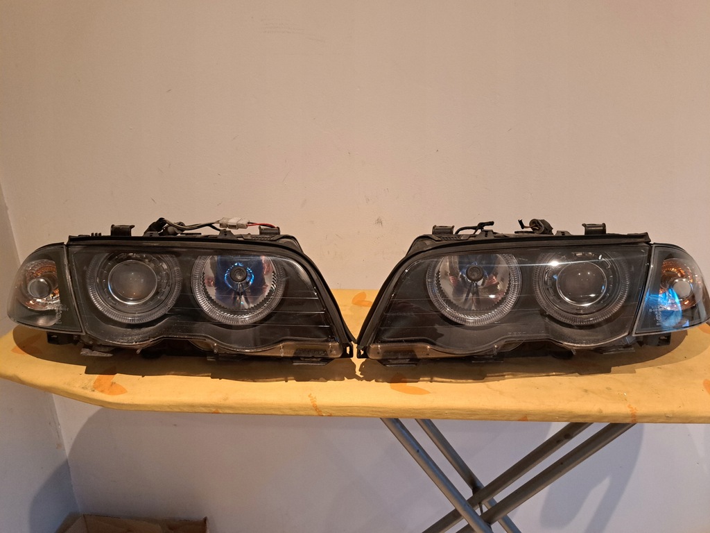 BMW E46 sedan kombi lampa prawy + lewy przód soczewka ringi 2x Depo Europa - 15232828484 ...