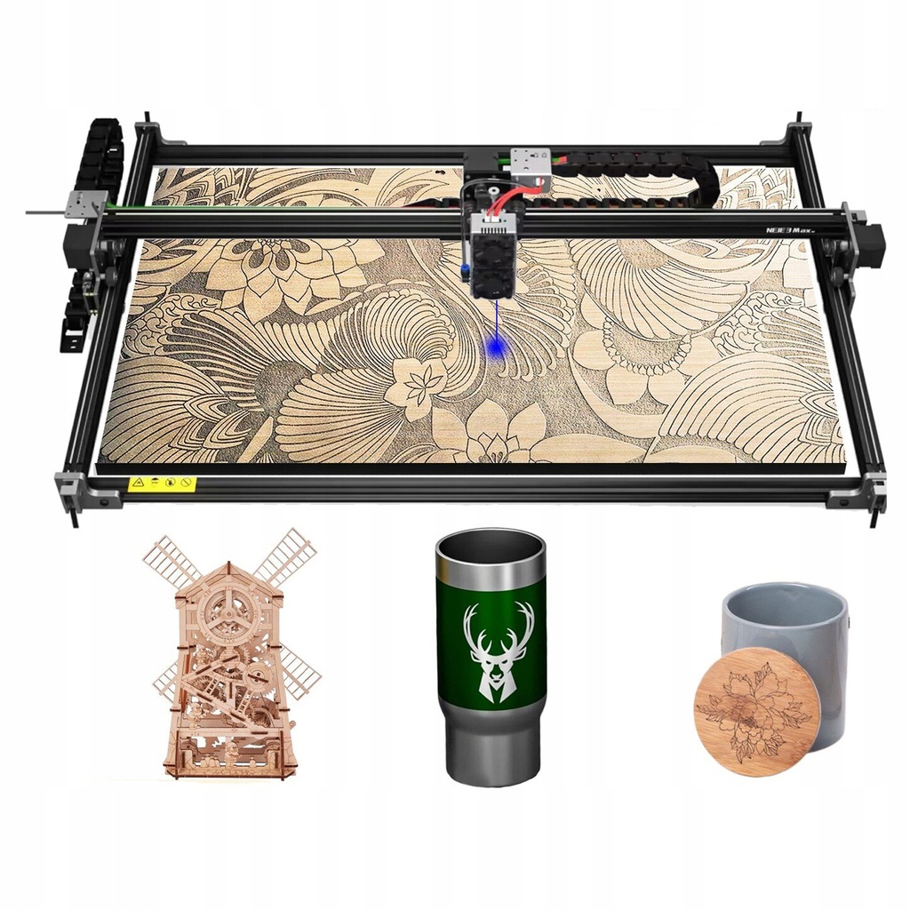 NEJE 3 MAX V2 E80 CNC Maszyna do grawerowania laserowego 790mm x 470mm ...