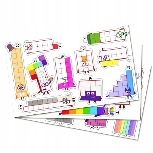 1/3 sztuk Numberblocks naklejki Cartoon Anime zaba - 13287378789 ...